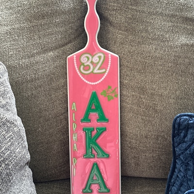 Custom Greek Paddle Alpha Phi Alpha, Alpha Kappa Alpha, Delta Sigma ...