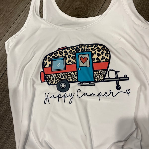 Happy Camper Png, Camping Png, Leopard Camping Sublimation Design ...