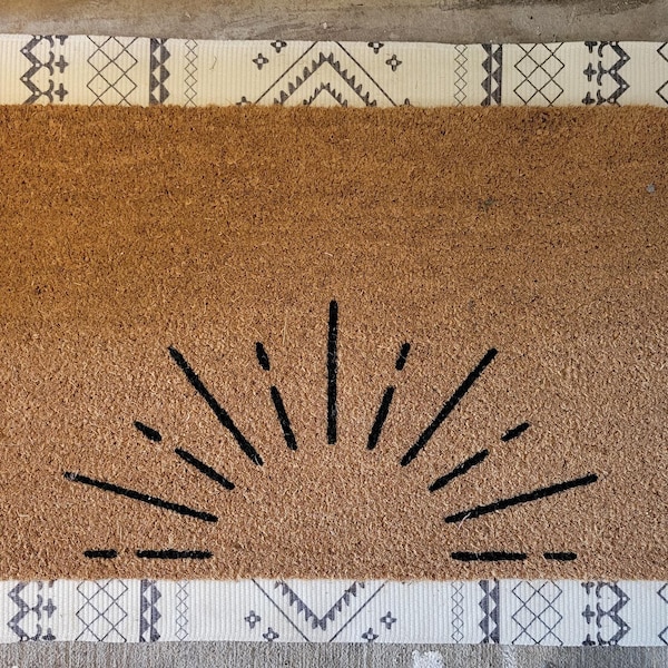 Boho Doormat, Apartment Welcome Mat, Modern Doormat, Modern Decor ...