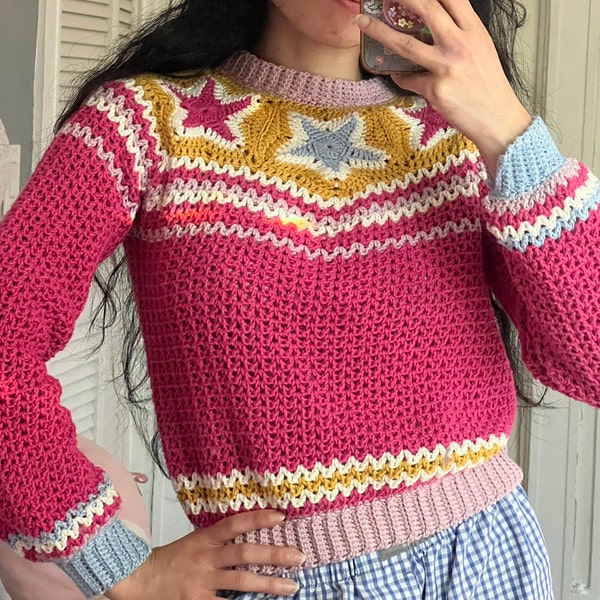Star Girl Adult Jumper Crochet Pattern - Etsy