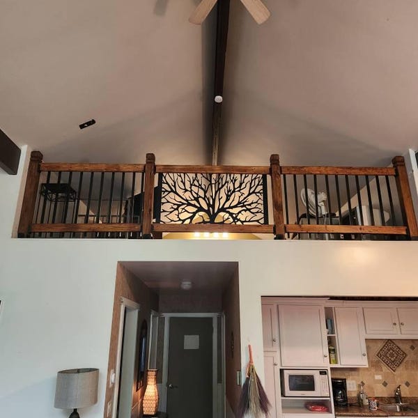 Tree Railing Metal Insert, Privacy Fence Panel, Wall Art - Etsy