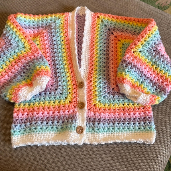 Criss Cross Hexi Cardi Crochet Pattern PDF Digital Download - Etsy