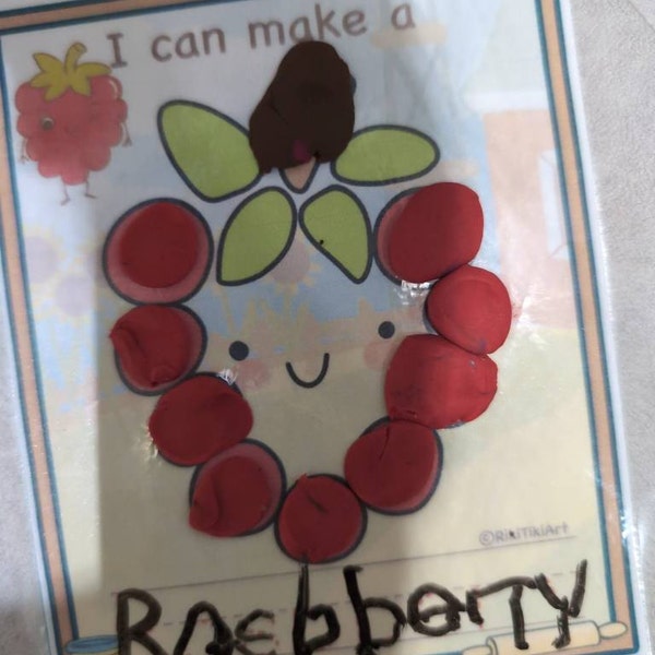 Fruits Play Doh Mats Fine Motor Skills Gift for Toddler Play Dough Mats ...