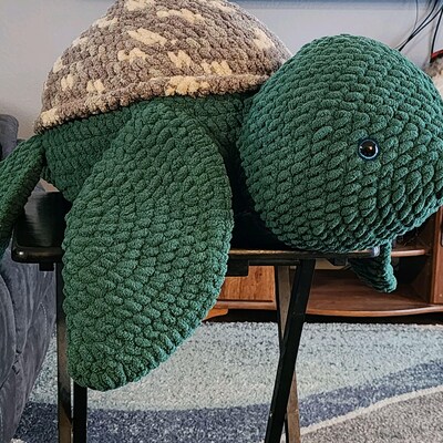 Crochet Jumbo Turtle human Size Pattern PDF Download Extra Large ...