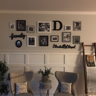 Black Gallery Wall Frames Custom Painted Frames Distressed - Etsy