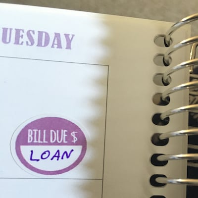 30 Bill Due Stickers Bill Due Planner Stickers Functional - Etsy