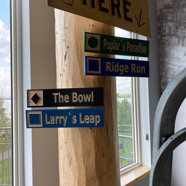 CUSTOM Wooden Trail Sign 4x18 - Etsy