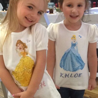 Disney Princess Merida. Fabric Painted & Glitterd T-shirt or - Etsy