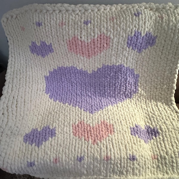 Phoenix Bird Finger Knitting / Chunky Knit Blanket Pattern - Etsy