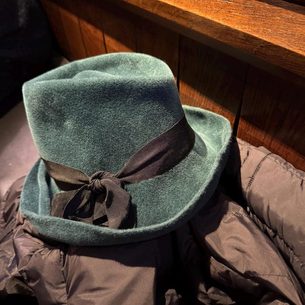 Seagreen Squashed Peachbloom Hat With Vintaged Grosgrain - Etsy