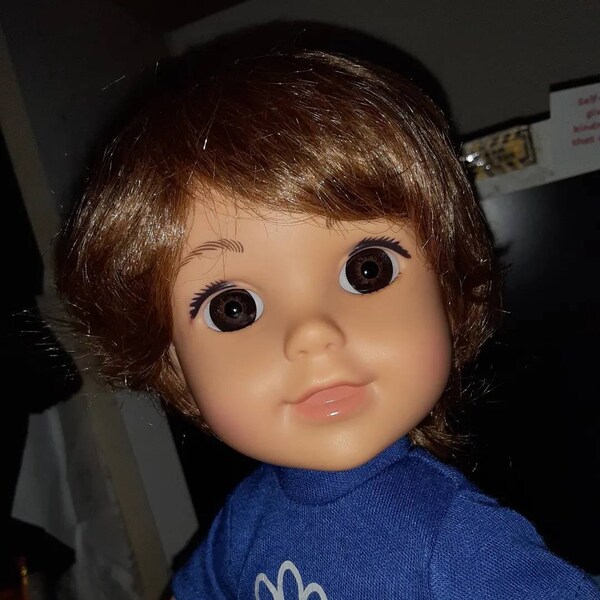 Vintage "matthew" Doll Wig by Imsco World of Dolls Size 7-8" 8-9",9-10 ...