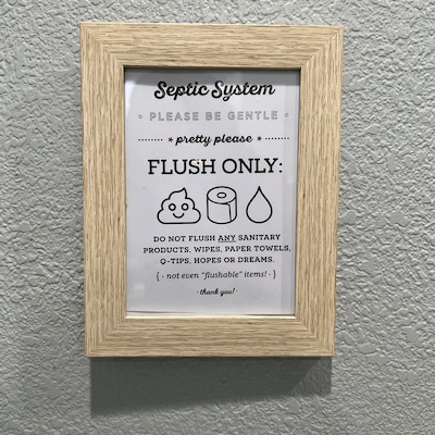 Funny Printable Septic System Sign Inspired by a 90s Icon Humorous Do ...