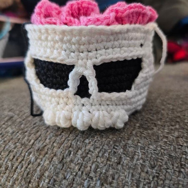 Brainy Skull Coaster Set CROCHET PATTERN / Skull Coaster PDF English ...