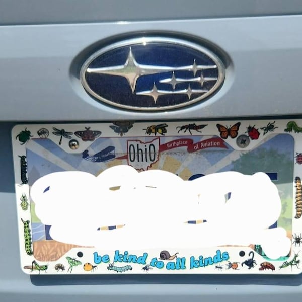 Insects License Plate Frame - Entomology Entomologist Car Truck Gift ...