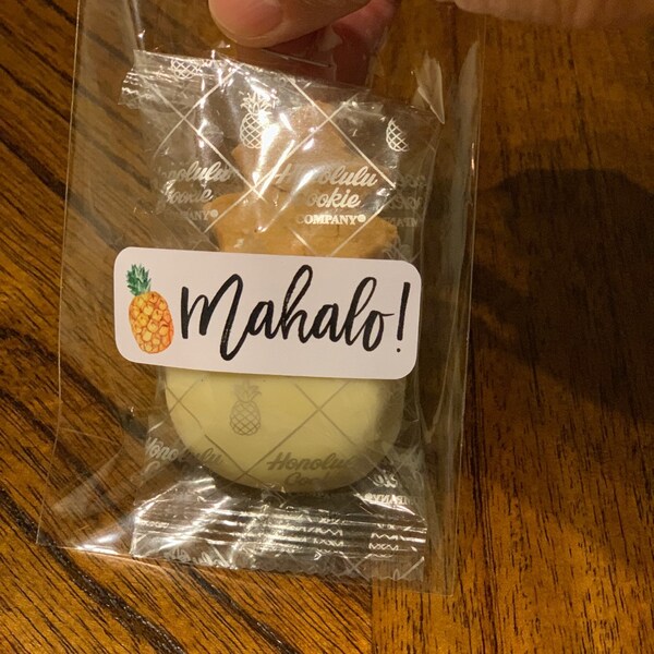 37 Pineapple MAHALO Stickers, Happy Mail Stickers, Pineapple, Packaging ...