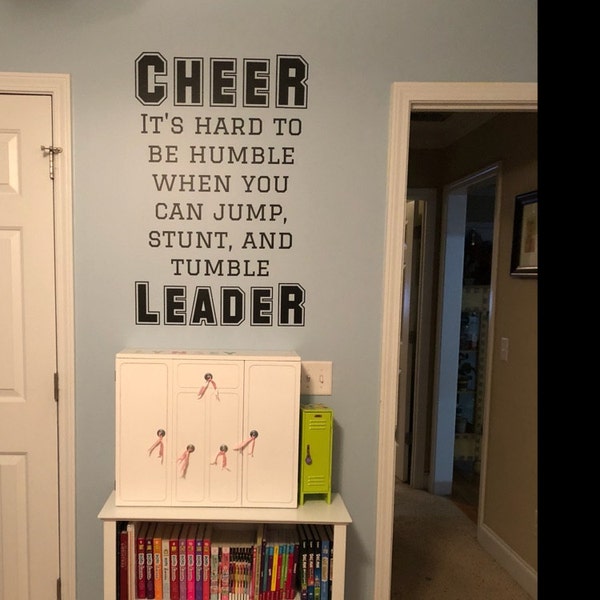 35" Cheer It's Hard to Be Humble When You Can Jump, Stunt, and Tumble ...