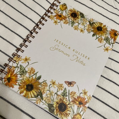 Sunflower Notebook Sunflower Book Cover Sunflower Journal - Etsy