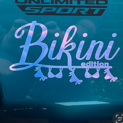 Bikini Edition Decal for Bikini Colored Vehicle - Etsy