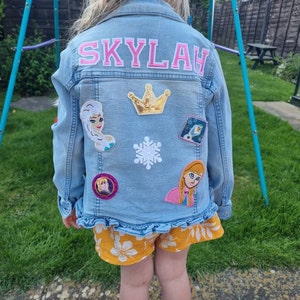 Personalised Custom Denim Jacket Kids Unisex Patch White - Etsy UK