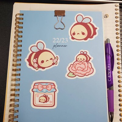 Cute Bee Sticker Pack Stickers Cute Decal Cut - Etsy UK