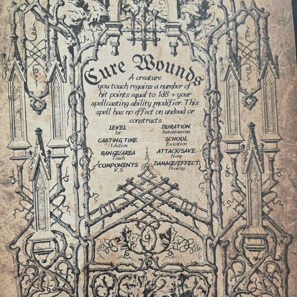 Parchment Spell Scroll Props for Dungeons and Dragons - Etsy