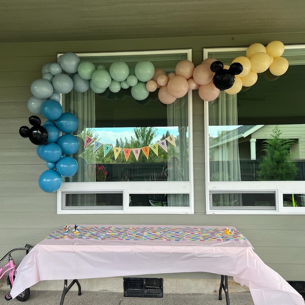 Vintage Mickey Mouse Balloon Garland Kit | 1st Birthday Decor | Disney ...