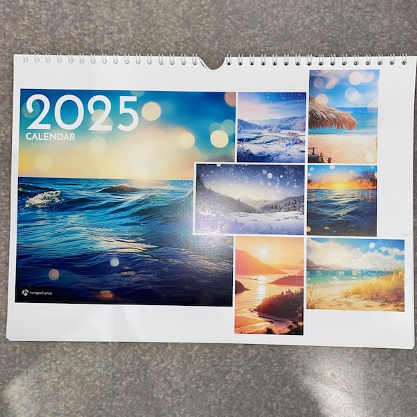 Seasonal Landscape 2025 Calendar - Eco-friendly & Vibrant Designs - Etsy
