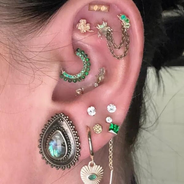 Implant Titanium Push in Threadless Nose Set ,L Bend Nose Stud ...