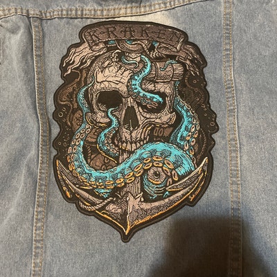 KRAKEN Large Back Patch for Vest - Etsy