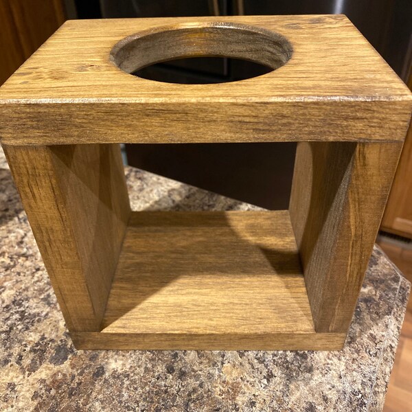 Wood Mason Box Holder | Wooden Boxes for Centerpieces | Square Vases ...