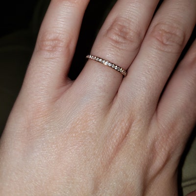 Simple Rose Gold Ring, Minimalist Ring, 2mm Rose Gold Ring for Women ...