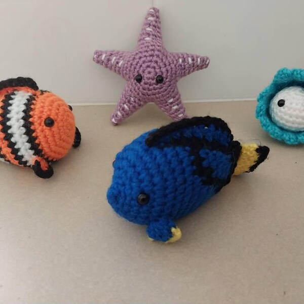 Ocean No Sew Crochet Pattern, No Sew Amigurumi Crochet Patterns | Blue ...