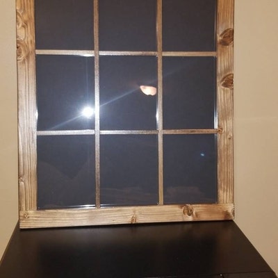 16x20 Rustic Window Frame, Window Picture Frame, Farmhouse Window, 9 ...