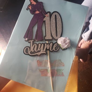 Selena Quintanilla Cake Topper, Selena Inspired Cake Decor, Selena ...