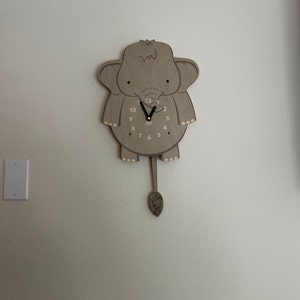 Polar Bear Pendulum Clock Polar Bear Gift Kids Clock - Etsy