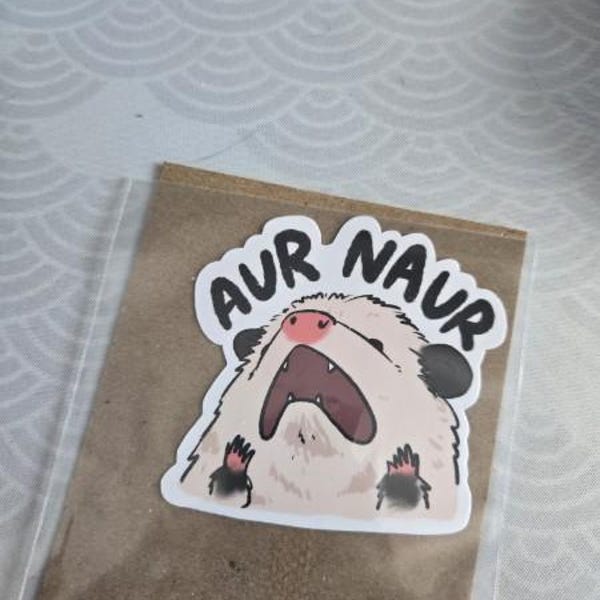 Aur Naur Cute Sticker | Series 1 | Funny Sticker | Possum Hamster ...