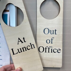 Personalized Door Hanger, Custom Doorknob Sign, Door Knob Hanger, Do ...