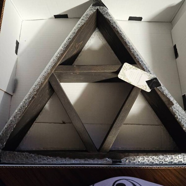 Triangle Shelf / Floating Shelf / Plant Shelf / Wood Shelf / Geometric ...