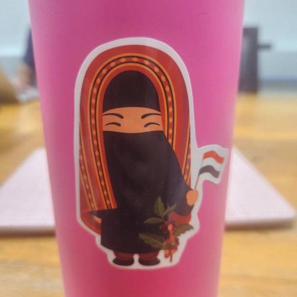 Qatar Theme Decals Set of 13 Waterproof Stickers Qatari Art Culture ...