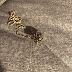 Cylinder Locket Silver Floral Locket Essential Oil | Etsy