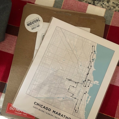 Dallas Marathon Course Map Personalized Dallas Marathon Route Map ...