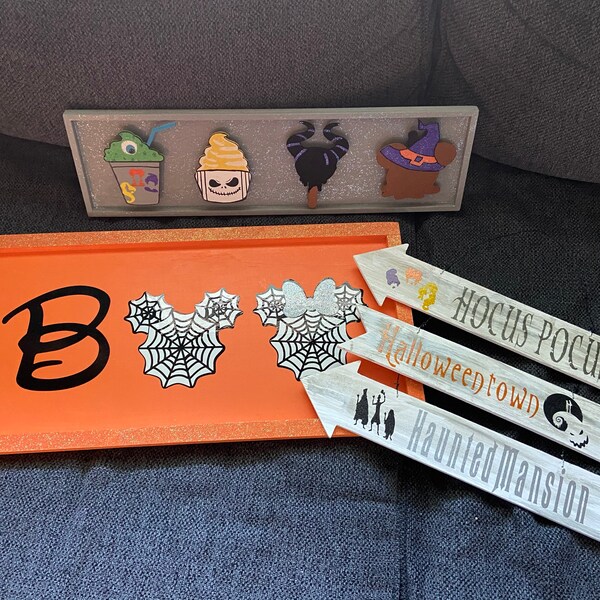 Disney Halloween Direction Sign - Etsy