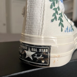 Custom Embroidered Converse High Tops/ Custom Converse Chuck Taylor ...