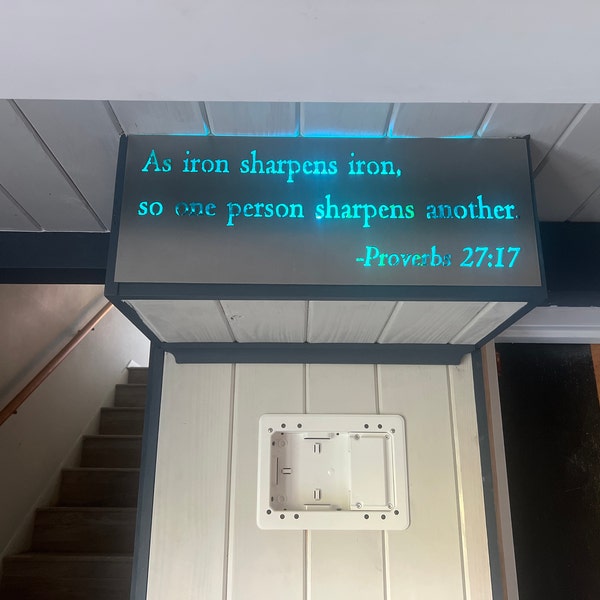 Genesis Metal Bible Verse Cutout Hunting Scripture Rustic Gift for ...