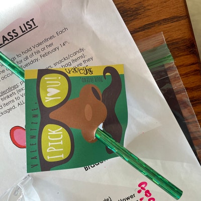 Funny Nose Picking Valentines Classroom Pencil Holder Valentines ...