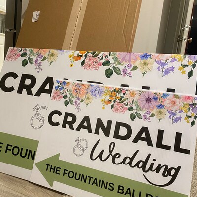 Personalize Custom Black Background Yard Sign 24 X 18, or 36 X 24 Inch ...