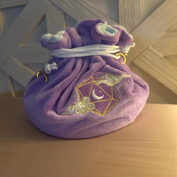 Dreamy Multi Pocket Dice Bag. Transportable Dice Storage for TTRPG Dice ...