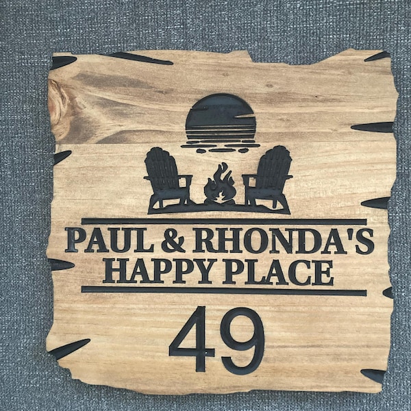 Custom Rustic Cottage Sign Custom Engraved Lakehouse Sign Outdoor ...