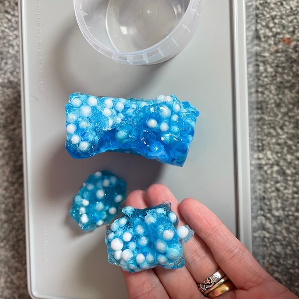 Blue Raspberry Slushie - Clear Crunchy Slime - Etsy