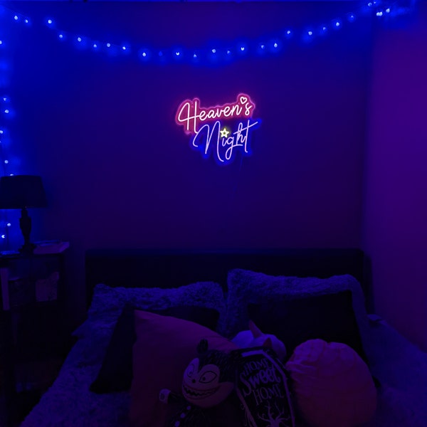 Heaven's Night Neon Sign Custom Neon Lights Sign Wedding Neon Sign LED ...